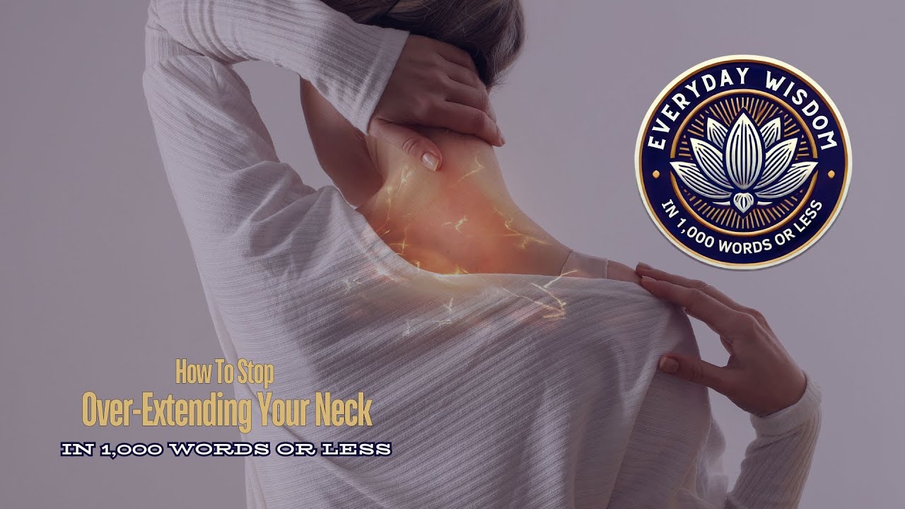How To Stop Over Extending Your Neck - YouTube