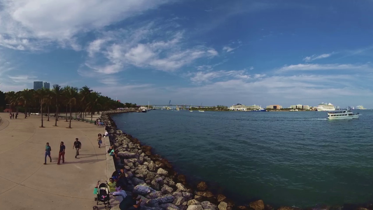 Bayfront Park Downtown Miami 360º Video - YouTube