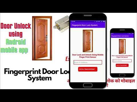 Mobile App Fingerprint Door Unlock || Door Unlock Using Android App ...
