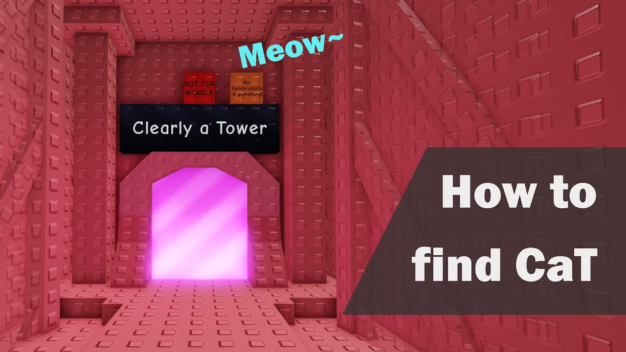 Roblox AToS - How to find the portal of Clearly a Tower (CaT) - YouTube