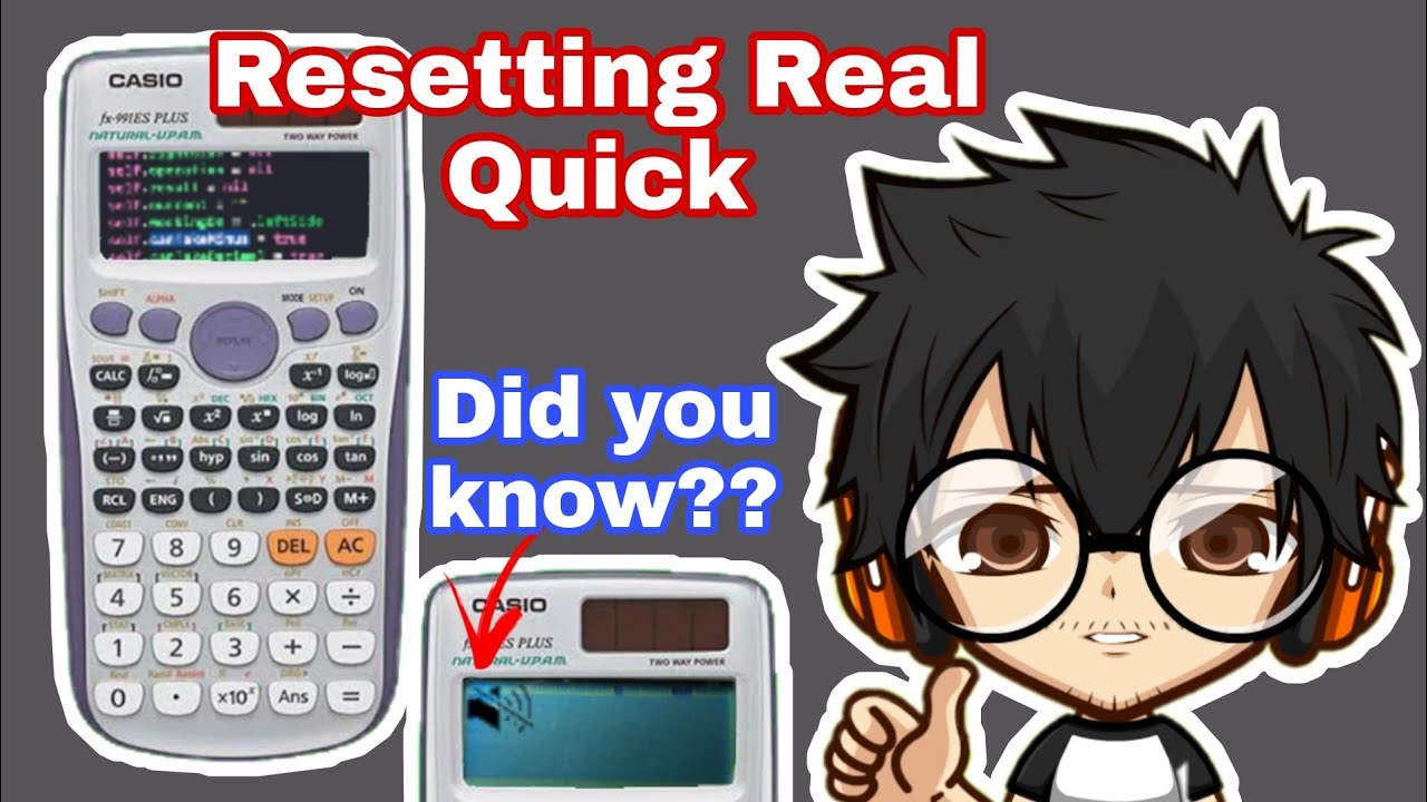 HOW TO RESET SCIENTIFIC CALCULATOR | HOW TO RESTORE DEFAULT SETTING ...