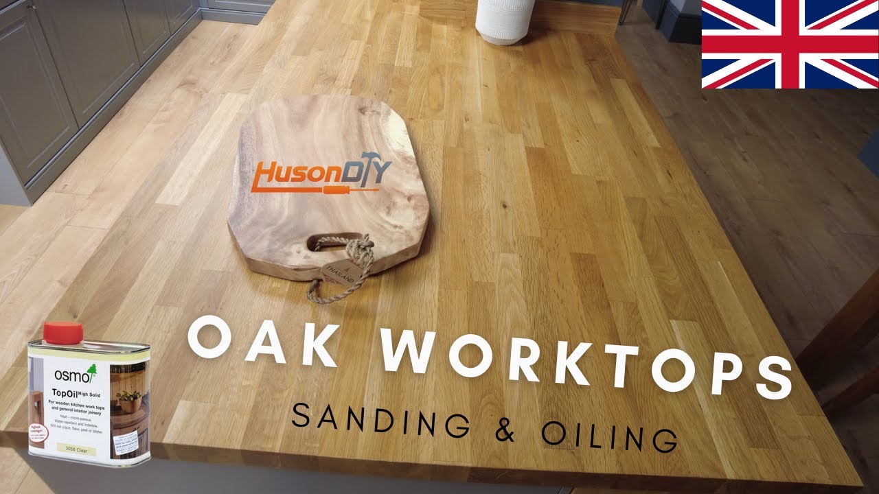 Oak Worktops Sanding & Oiling | Huson DIY | UK Sanding & Oiling | Osmo ...