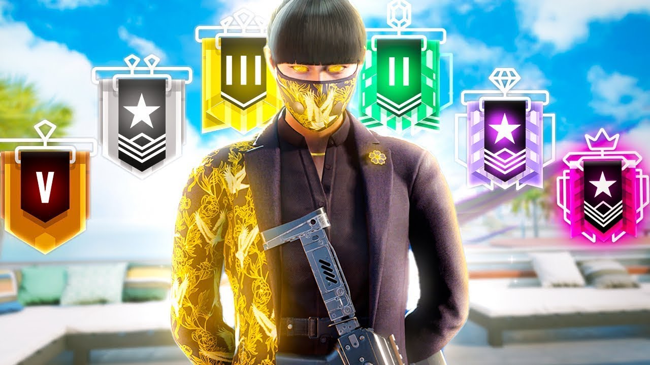 TODAY I PLAYED RANKED WITH 5 DIFFERENT RANKS (Rainbow Six Siege) SORRY ...