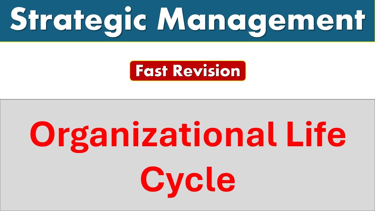 Strategic Management | Organizational Life Cycle | Meaning & Stages ...