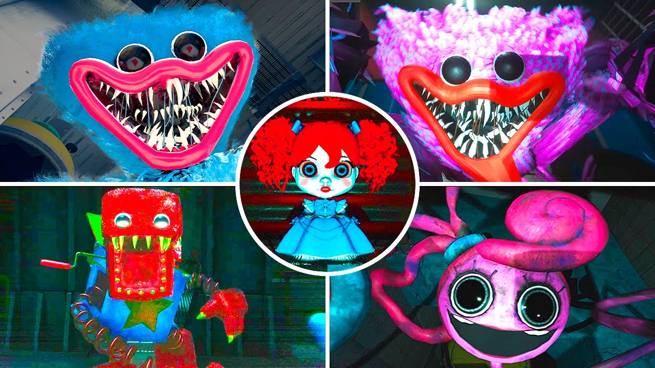 All Characters Poppy Playtime & Project Playtime | Jumpscares & Chase ...
