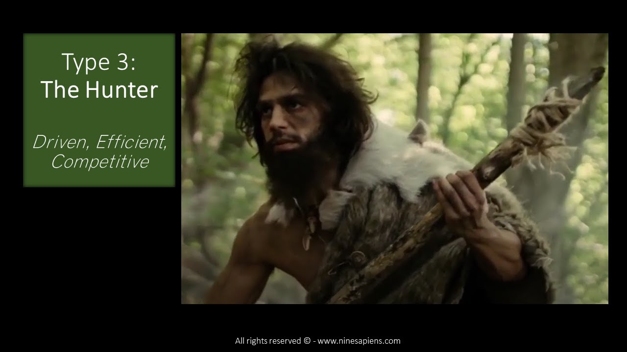 Origins of Personality Type 3: The Hunter - YouTube