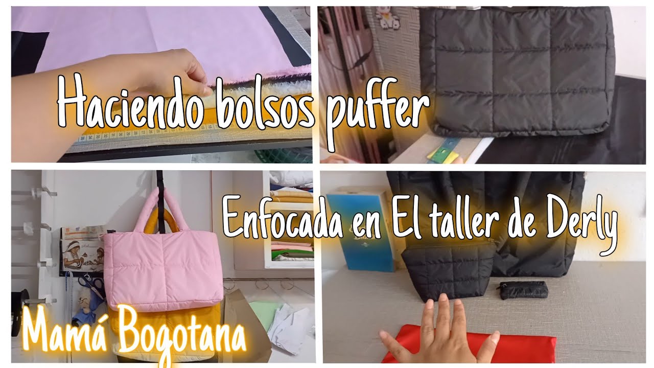 Emprendiendo con bolsos puffer🥰 Compras de tela 😉 Mamá Bogotana - YouTube