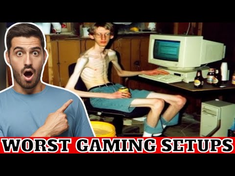 Reacting to the WORST Gaming Setups on the Internet - YouTube
