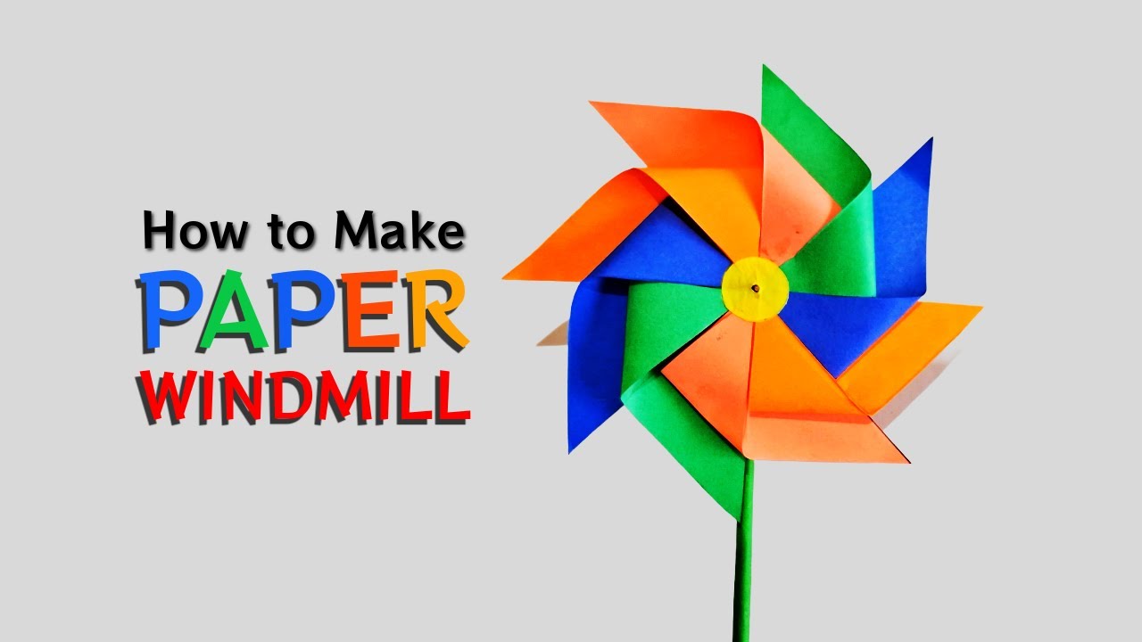 How to Make a Paper Windmill in Minutes – Easiest DIY Tutorial! - YouTube