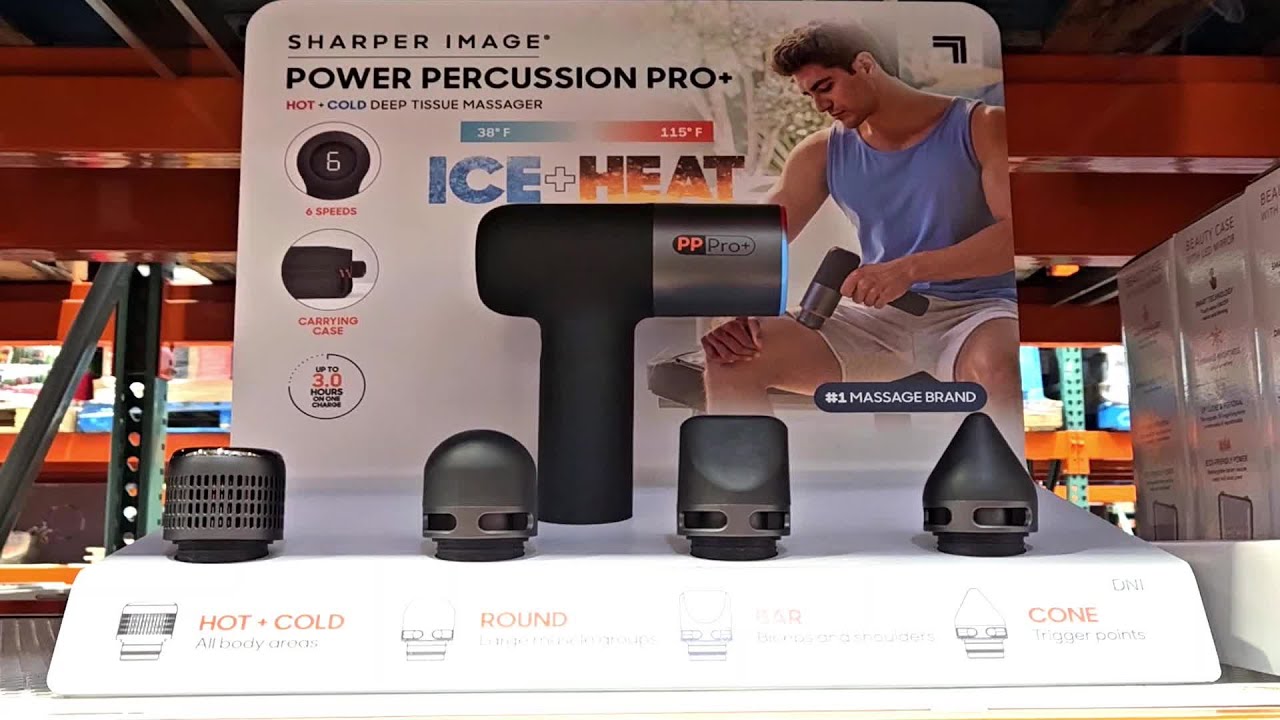 SHARPER IMAGE POWER PERCUSSION PRO+ HOT AND COLD MASSAGER Shop with us ...