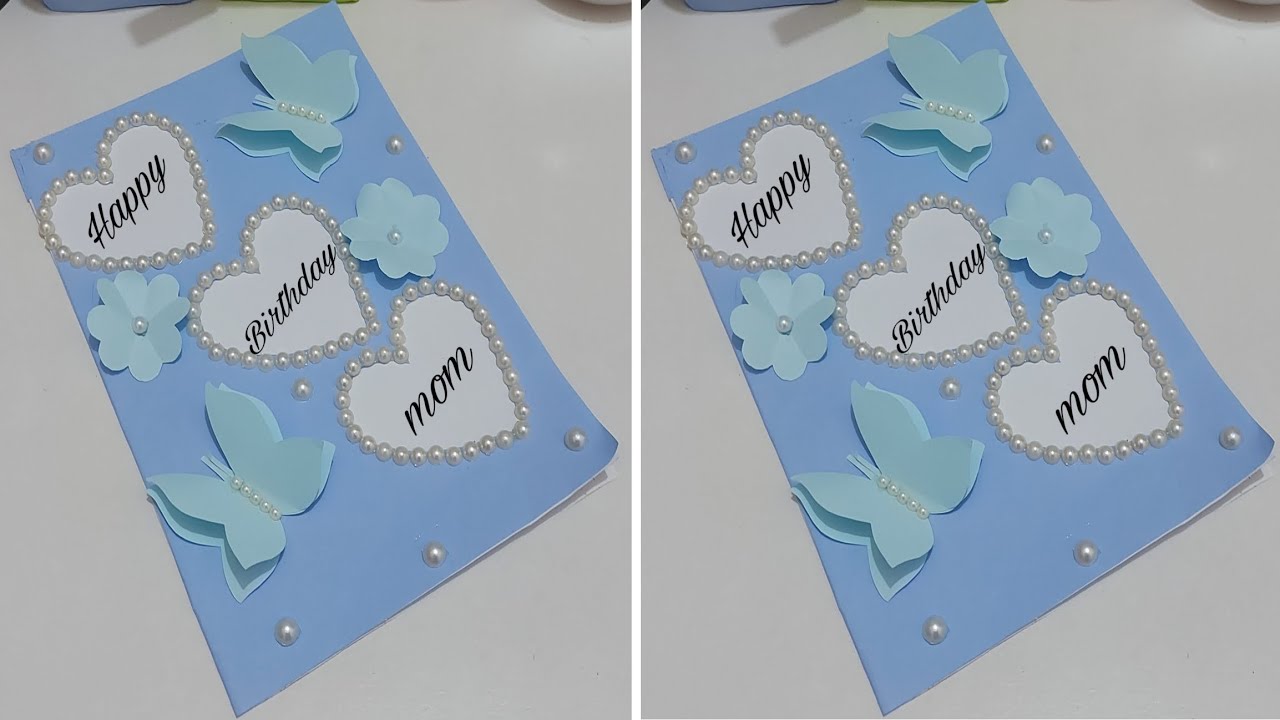 How to make paper card|Easy to make paper card|Birthday paper card ...