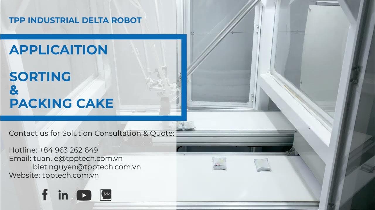 TPP Delta Robot | Automation Solution - Sorting & Packing Cake, Food....| TID-3/3/800 - YouTube