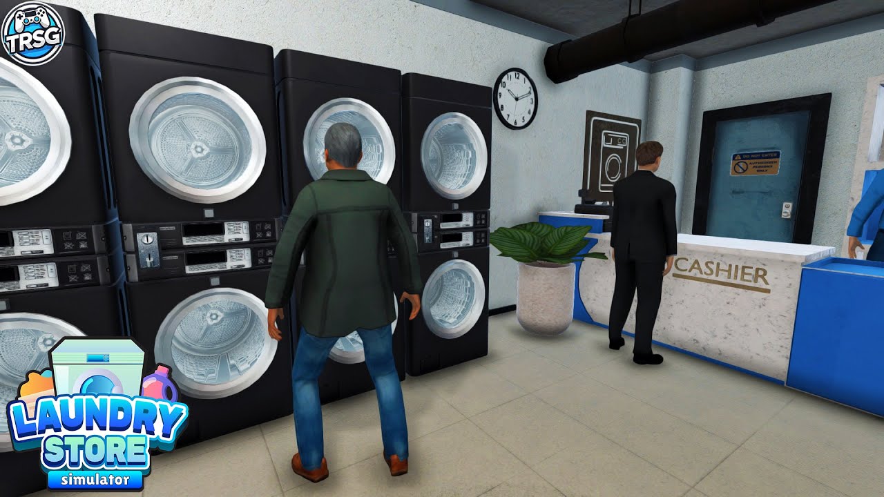 Opening and Manage your own Laundry Store - Laundry Store Simulator! #1 - YouTube