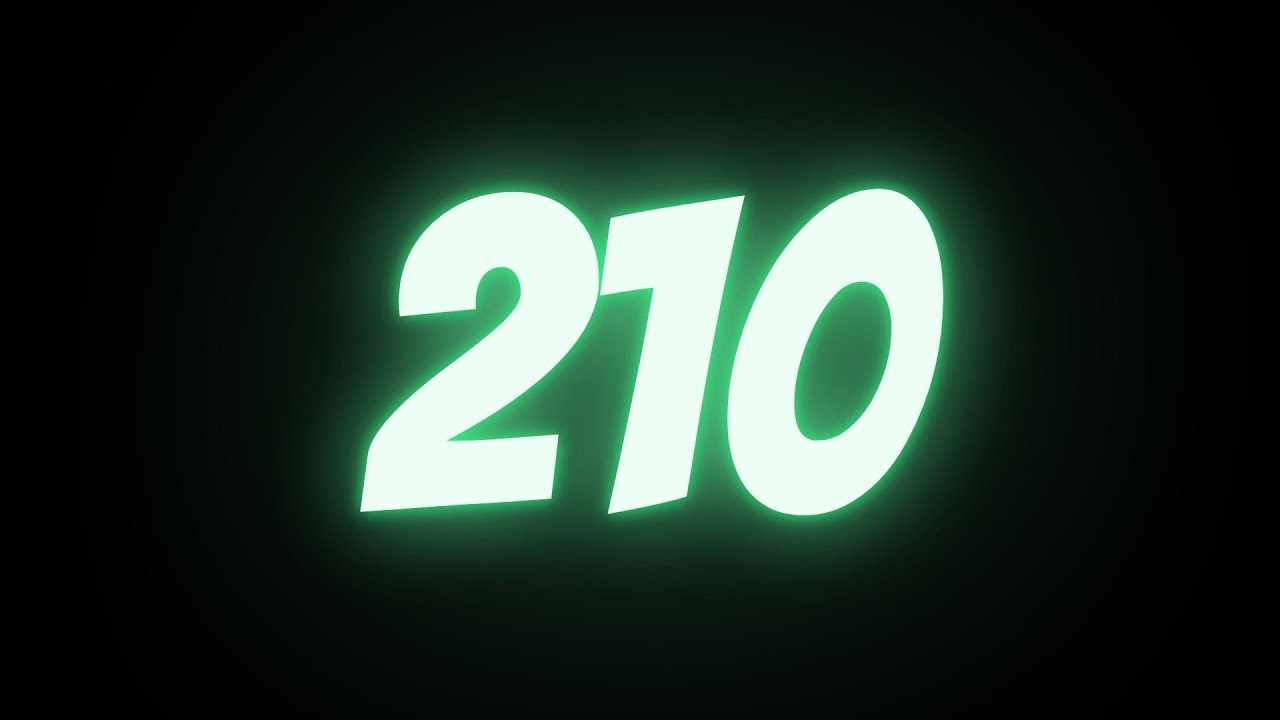 [03:30] 210 Second Countdown Timer Beep Sound For Every Second | Neon Light 210s Loud Alarm ...