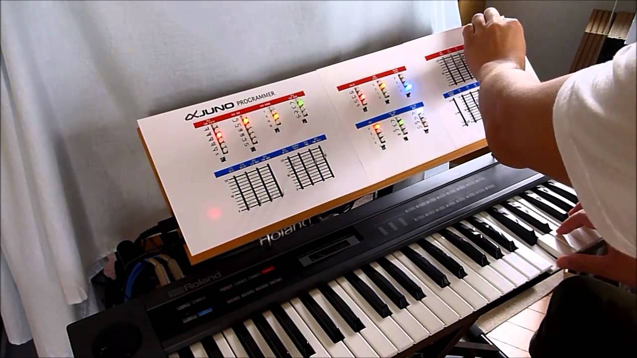Alpha JUNO programmer prototype ver.2(PG-300 clone) - YouTube
