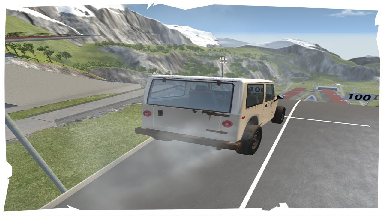 ACELERANDO NO MAXIMO NA RAMPA COM MUITOS CARROS! BEAMNG DRIVE - YouTube