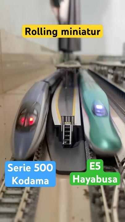 JR Serie 500 & JR E5 #train #miniaturkeretaapi #keretaapi #nゲージ #railway #automobile #automobile ...