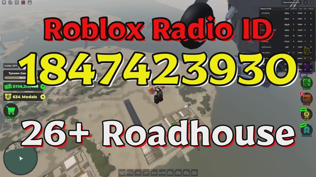Roadhouse Roblox Radio Codes/IDs - YouTube