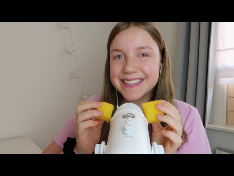ASMR sponge sounds (squishing, scratching,...)