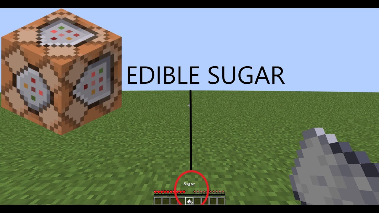 How to make edible sugar/items in Minecraft(JAVA) - YouTube