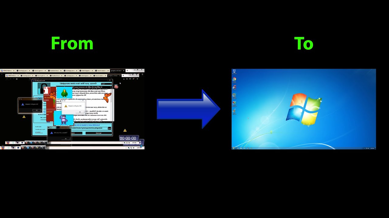 Disinfecting Windows 7 from viruses - YouTube