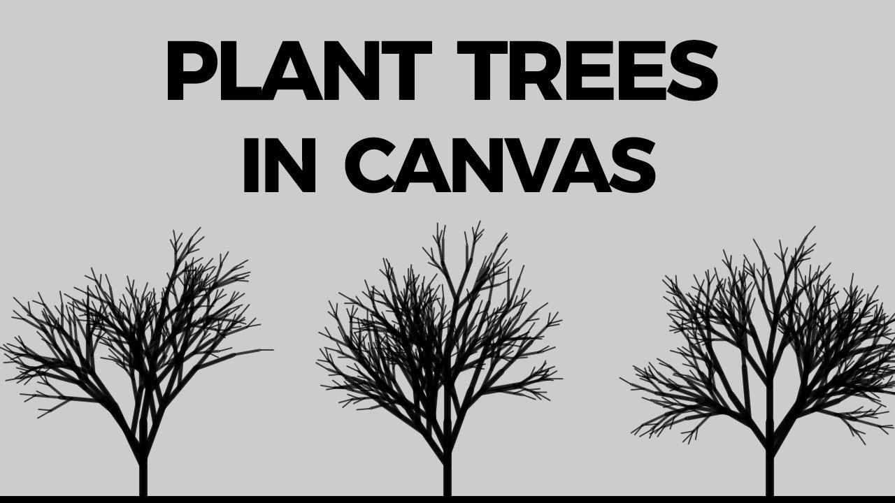 Plant trees in canvas - YouTube