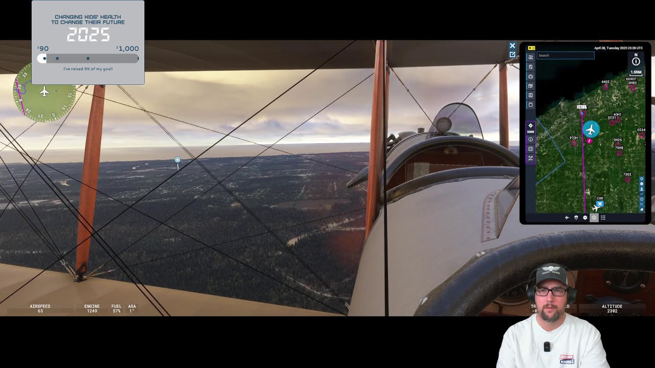 Flying to Flite Fest in a Jenny - Extra Life 2025 Weekly Live Stream ...