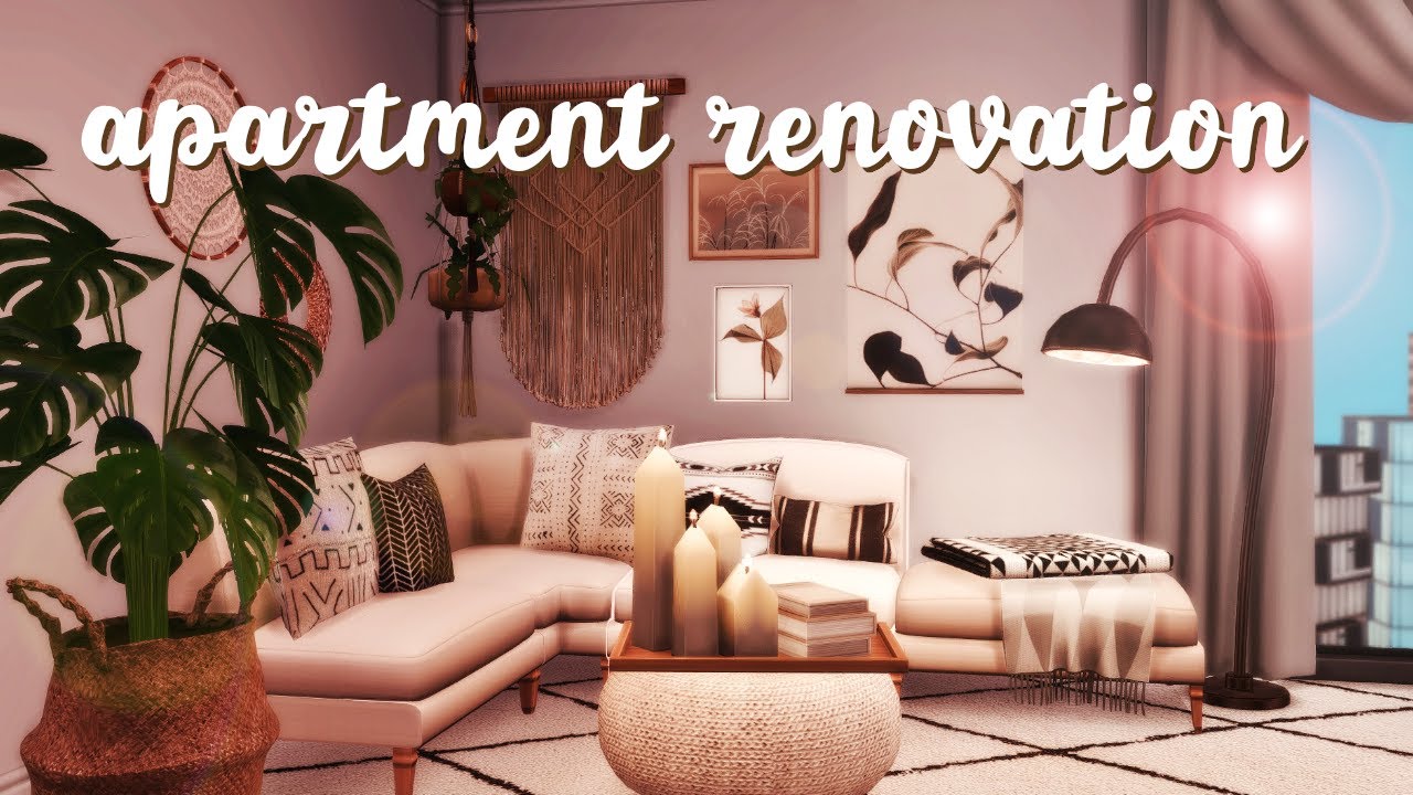 APARTMENT RENOVATION | Sims 4 SPEED BUILD - YouTube
