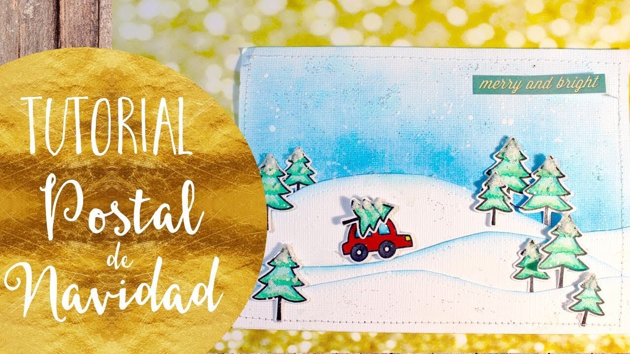 Tutorial: Postal de Navidad - YouTube