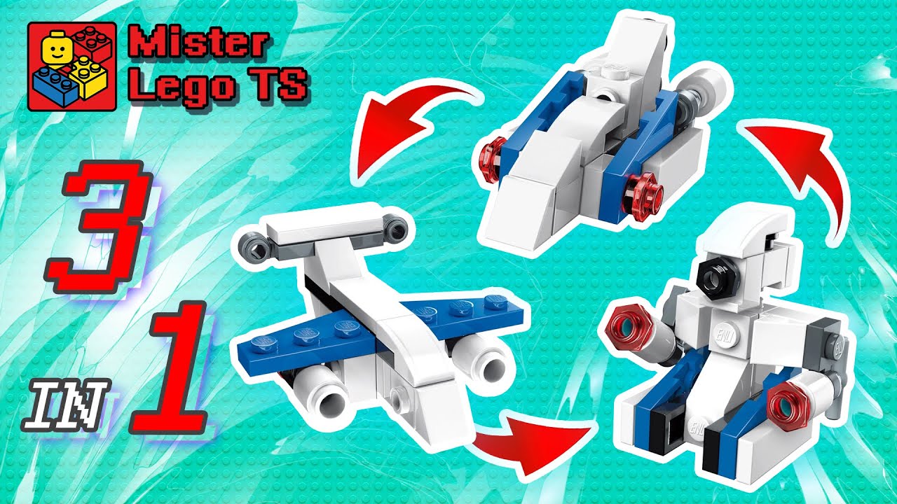 LEGO Qman 42104-5 3 in 1 FORM | Build Lego Minifigures Unofficial - YouTube