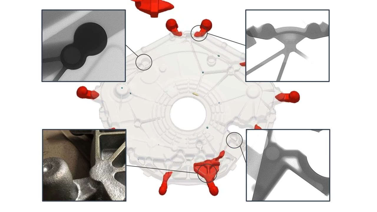 Aluminum casting after modifications | FLOW-3D CAST - YouTube