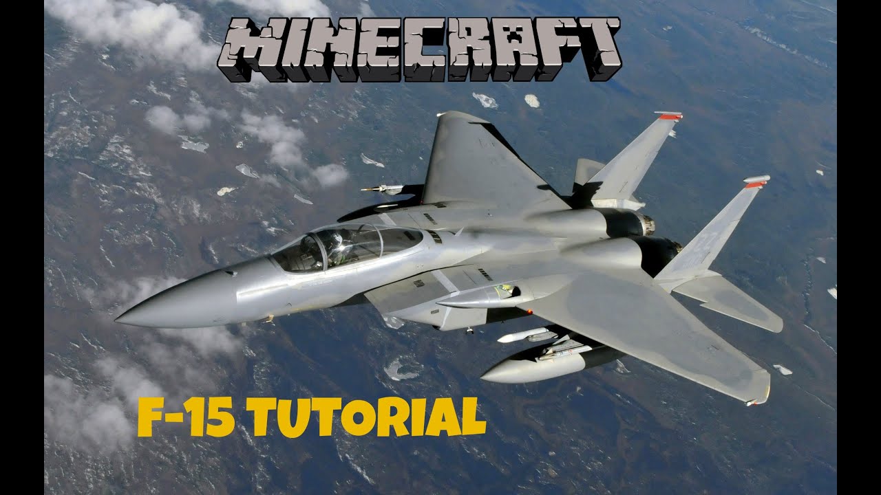 minecraft F-15 tutorial - YouTube