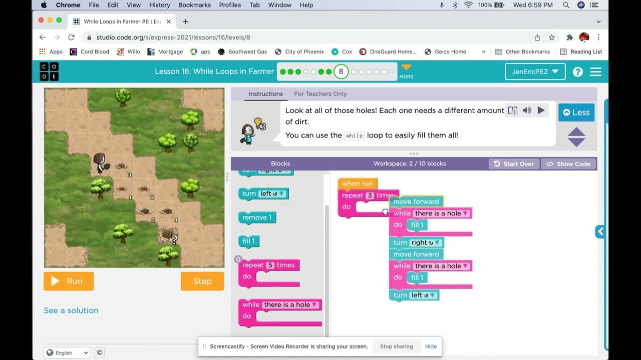 Code.org, Express Course (2021) Lesson 16 - YouTube
