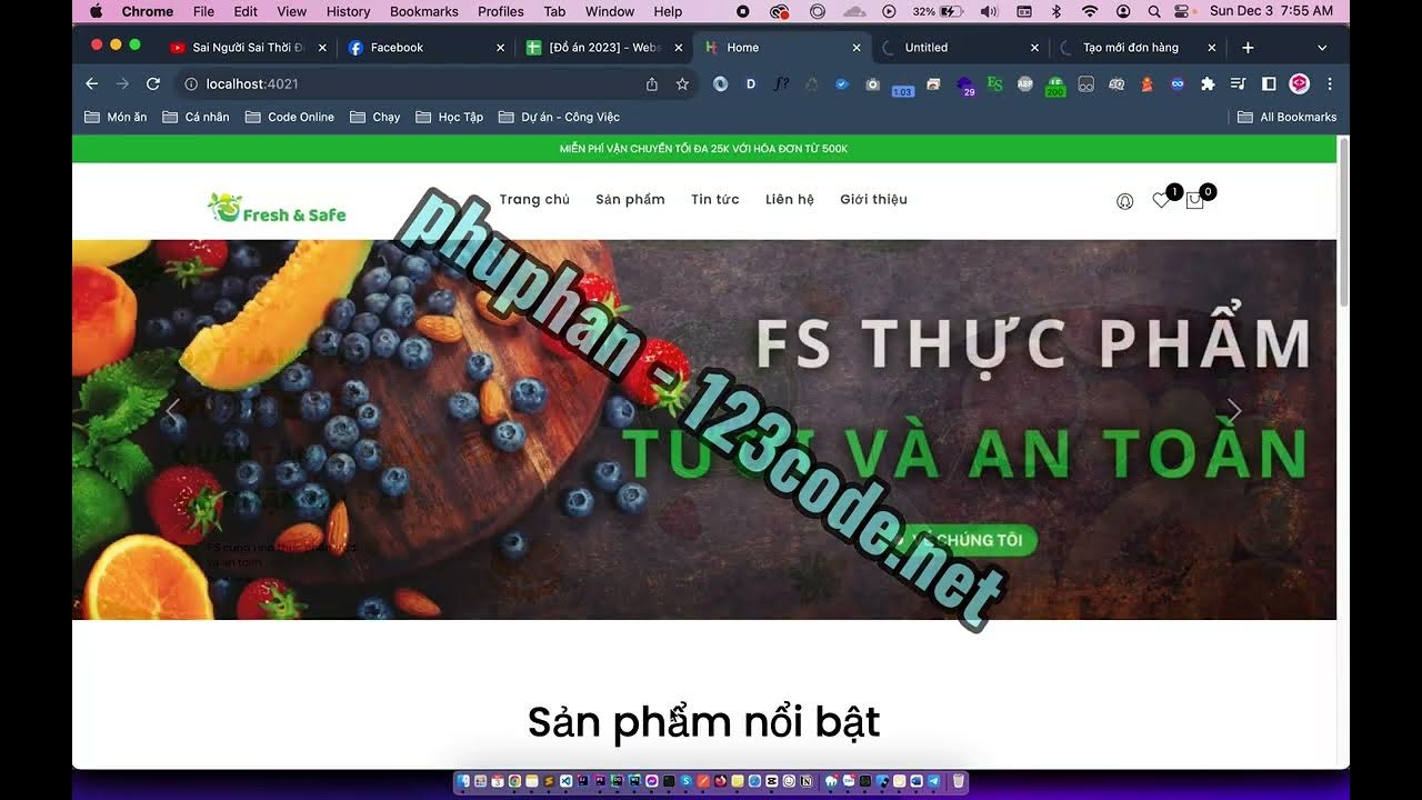 Đồ án 2023 - Website bán trái cây bằng reactjs nodejs - Review fix, add tính năng - 123code.net ...