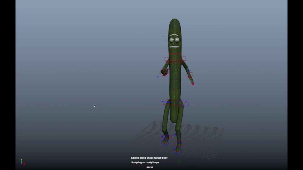 Cucumber walking animation - YouTube