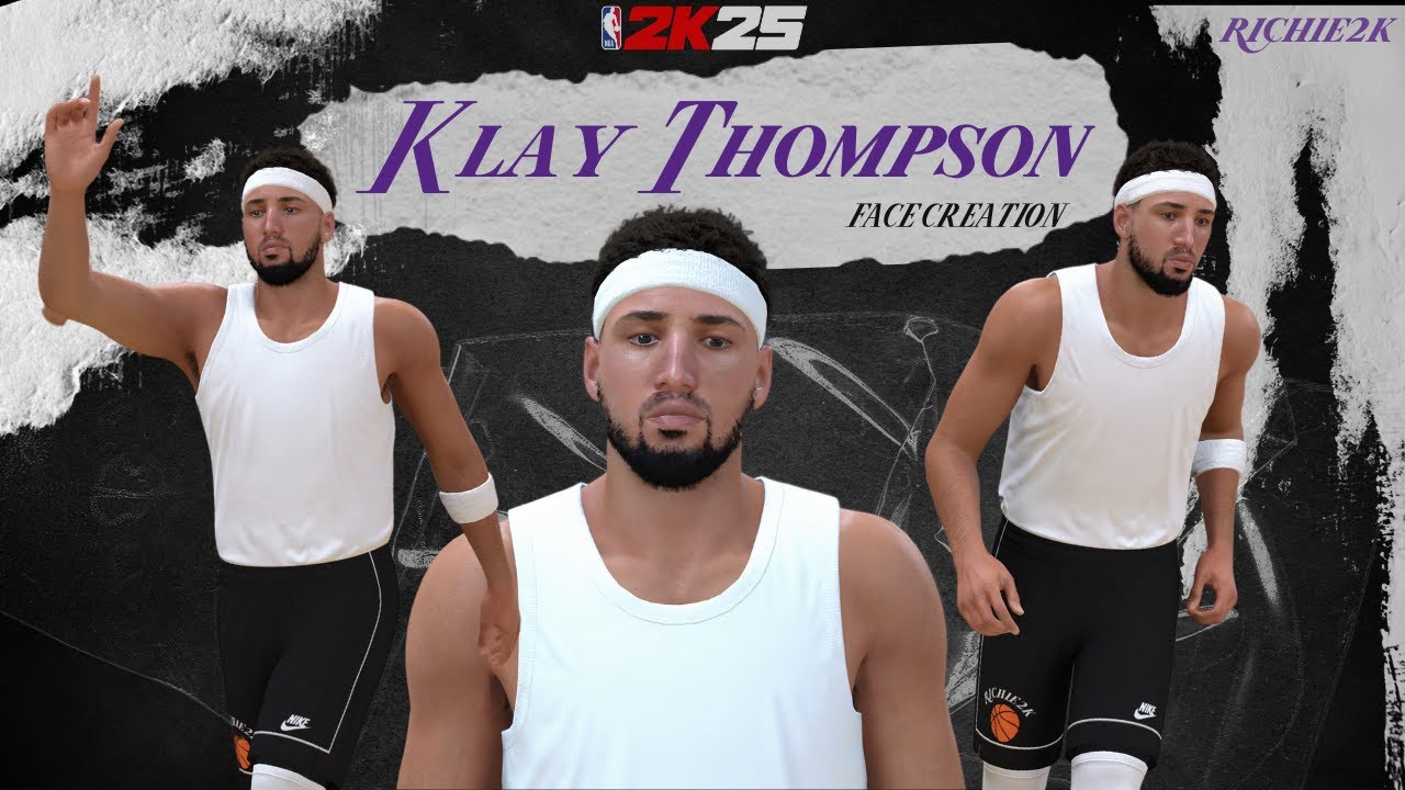Klay Thompson Face Creation NBA 2K25 - YouTube