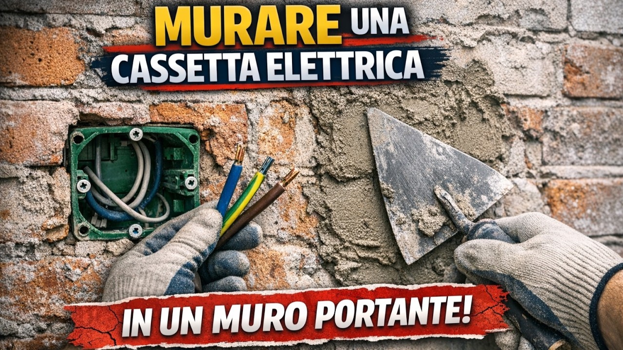 come murare scatola elettrica in un muro portante - YouTube