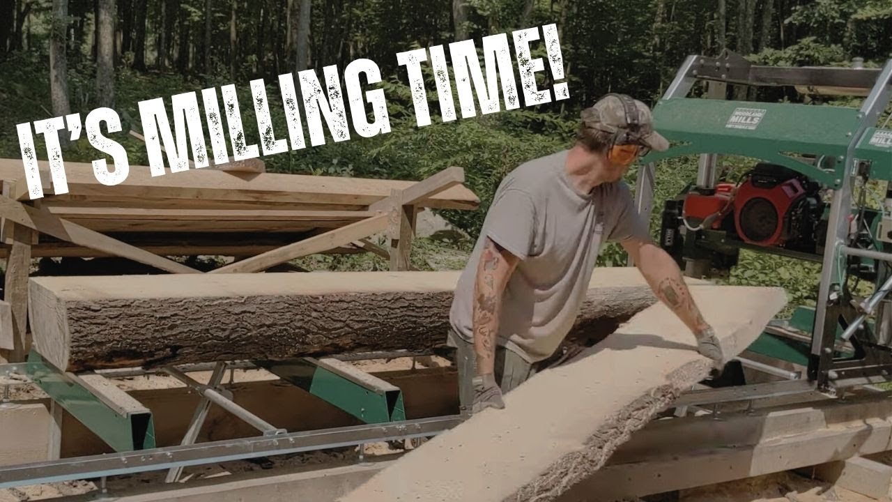 Woodyard Wednesday! Milling Logs into Fence Rails on My Woodland Mills ...