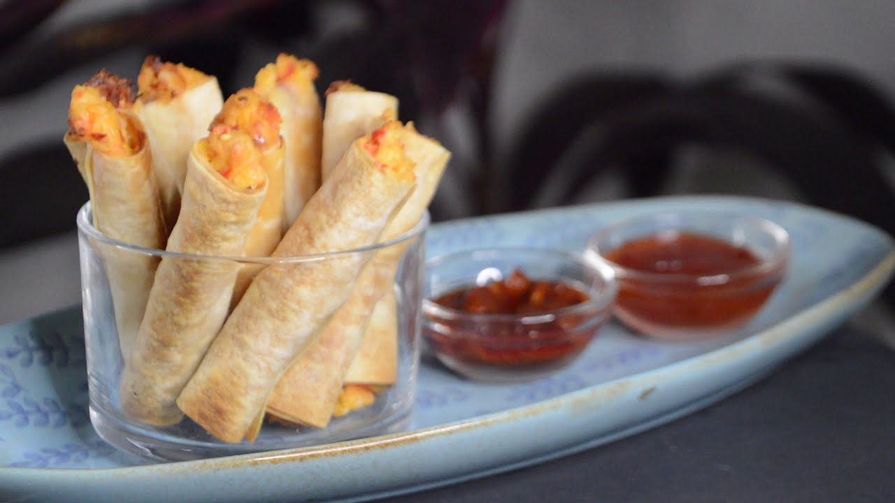 BAKED VEGGIE CIGARS|PARTY SNACKS| APPETIZER - YouTube