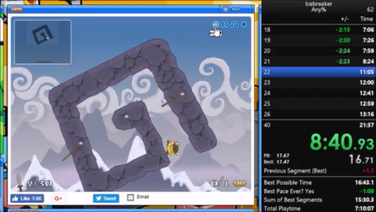 Icebreaker Any% Speedrun - 18:37 - YouTube