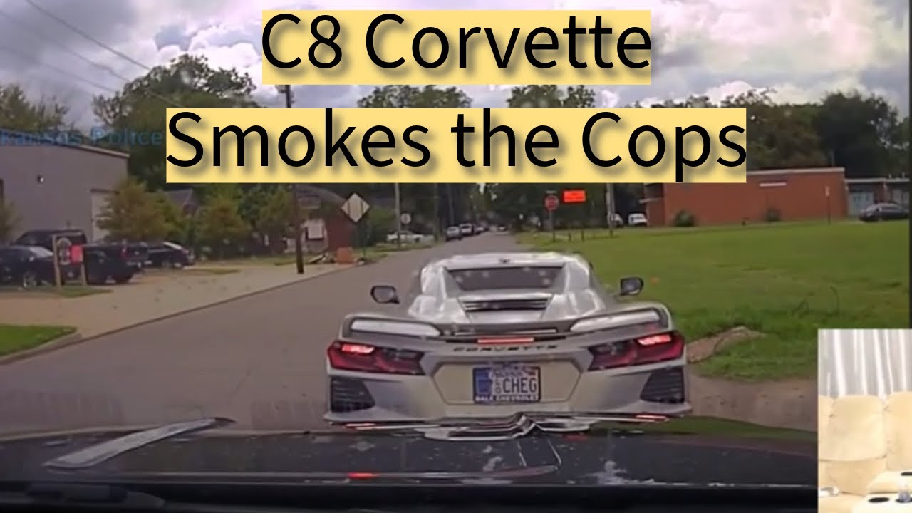 Ghost Corvette c8 SMOKES THE COPS (Dumps Passenger) INSANE REACTION ...