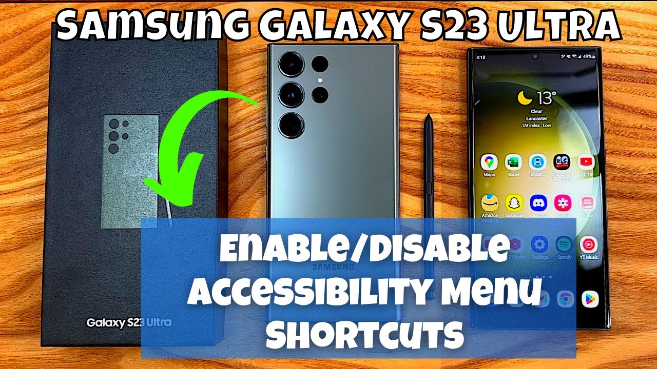 How to Enable/Disable Accessibility Menu Shortcuts Samsung Galaxy S23 ...