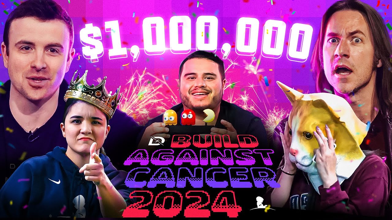 DrLupo and crew raise $1,000,000! (Build Against Cancer 2024) - YouTube