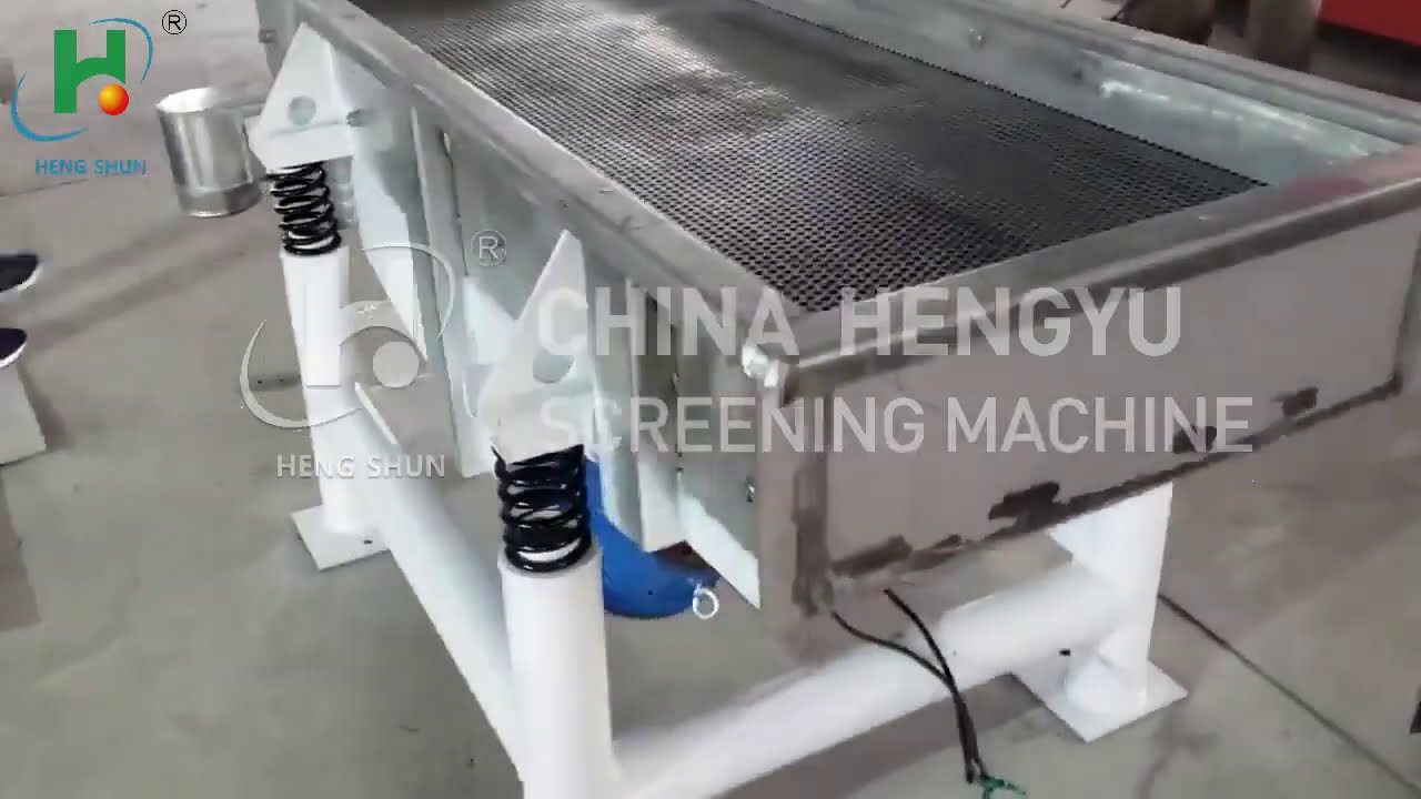 sieving linear vibrating sieve machine - YouTube