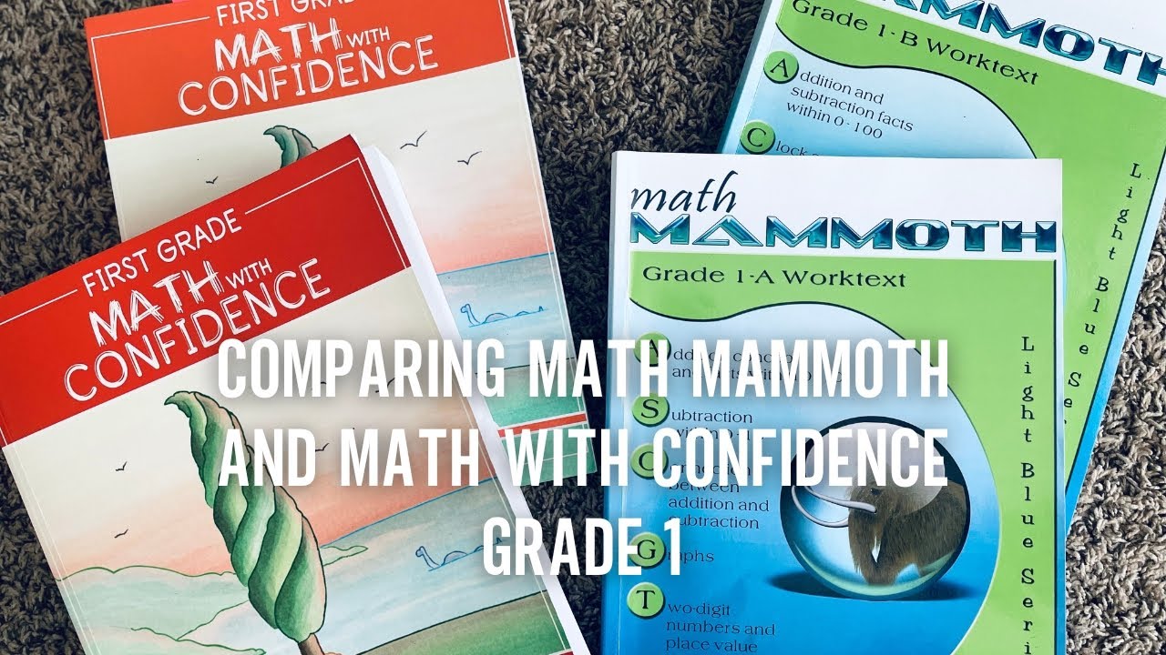 Math With Confidence Grade 1 Compared to Math Mammoth Grade 1 - YouTube