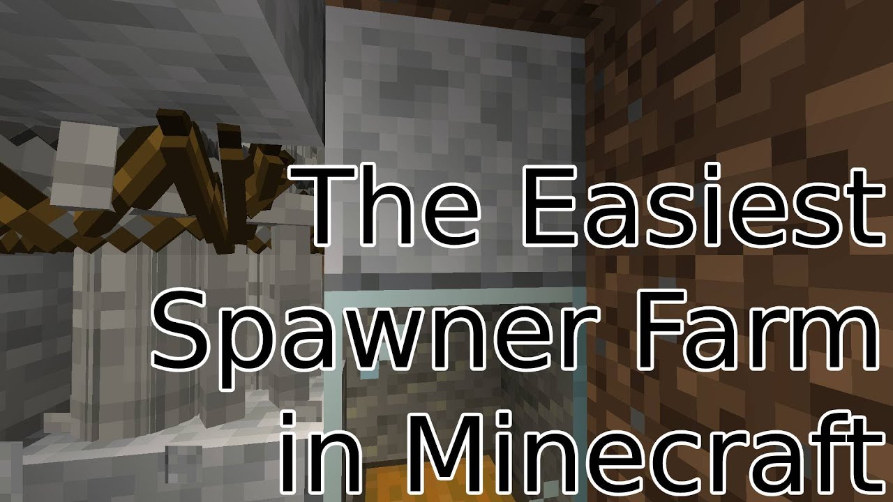 THE EASIEST SPAWNER FARM IN MINECRAFT TUTORIAL - Works for Skeleton and ...