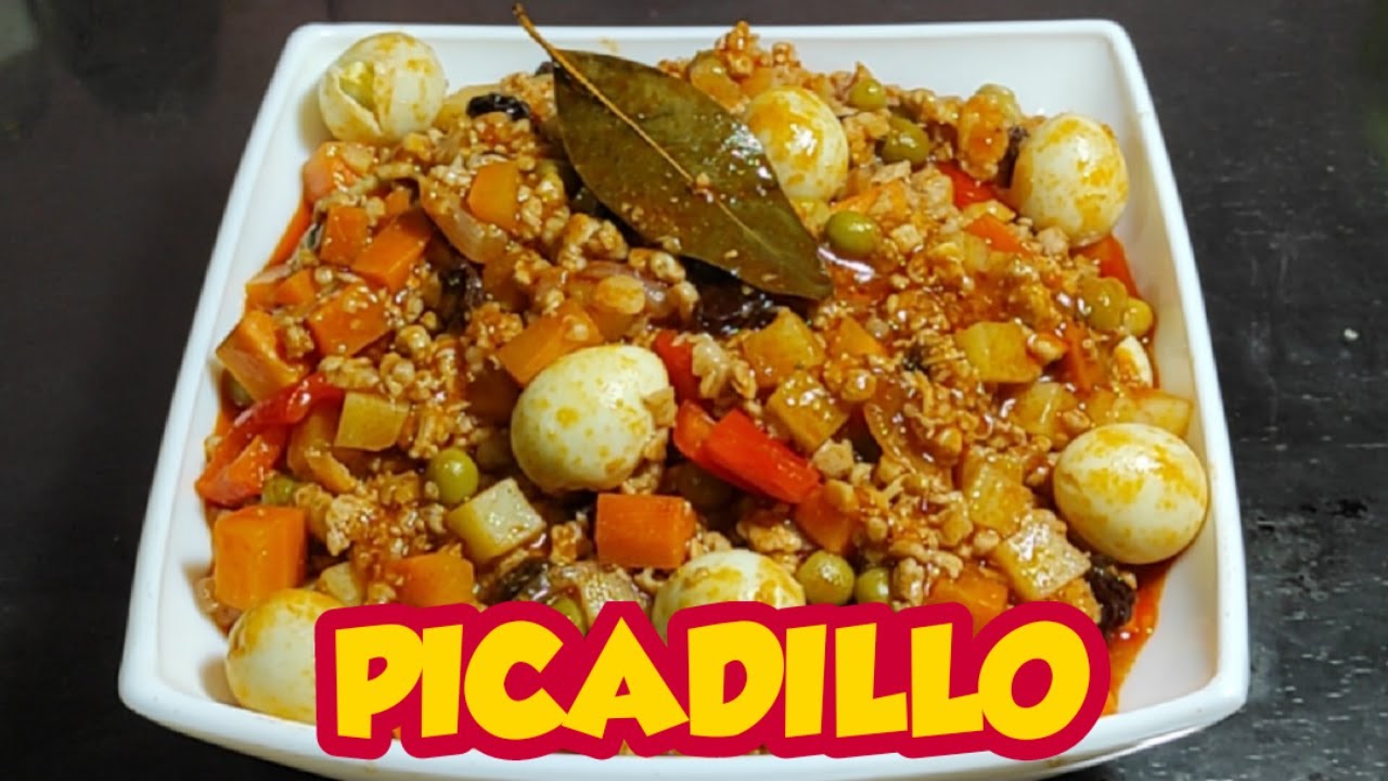 PORK PICADILLO / PORK GINILING RECIPE - YouTube