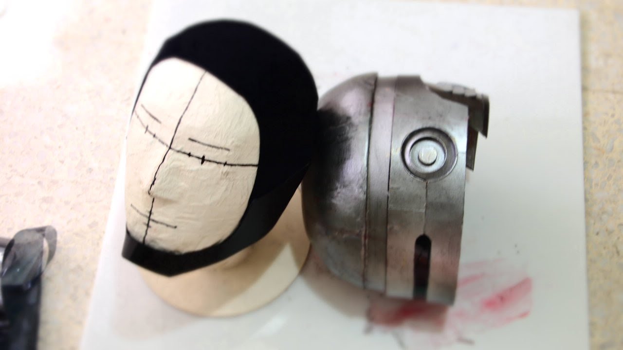 DIY RoboCop Helmet Part 6 - Paint, Battle Damage & Tinted Visor - YouTube