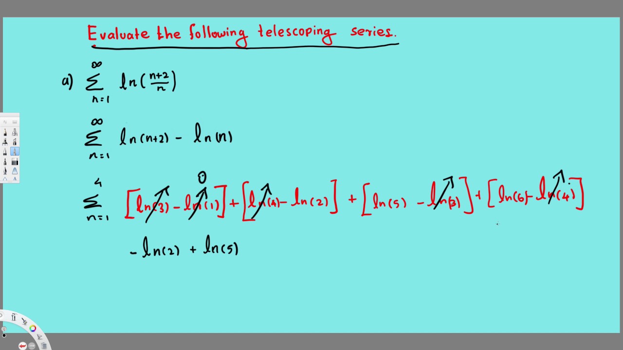 Telescoping Series, Showing Divergence Using Partial Sums - Calculus ...