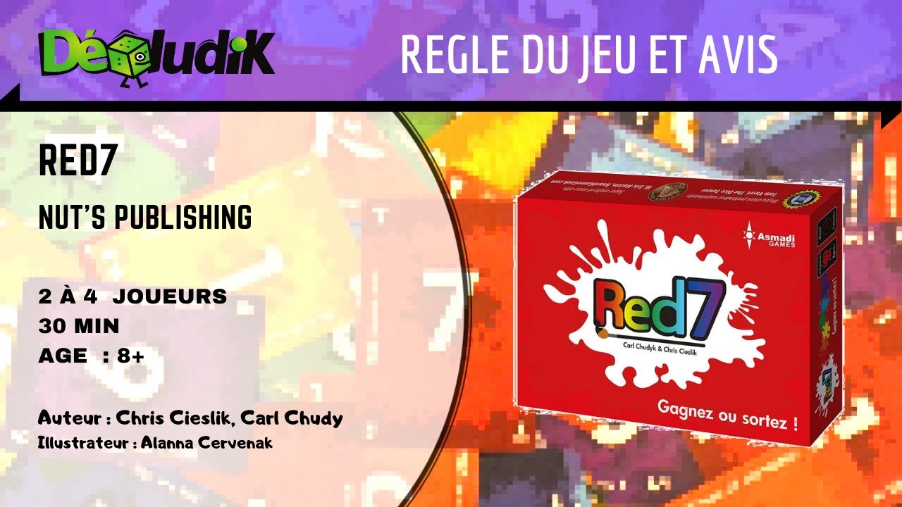Red7 - regle du jeu et avis - Nuts Publishing - YouTube